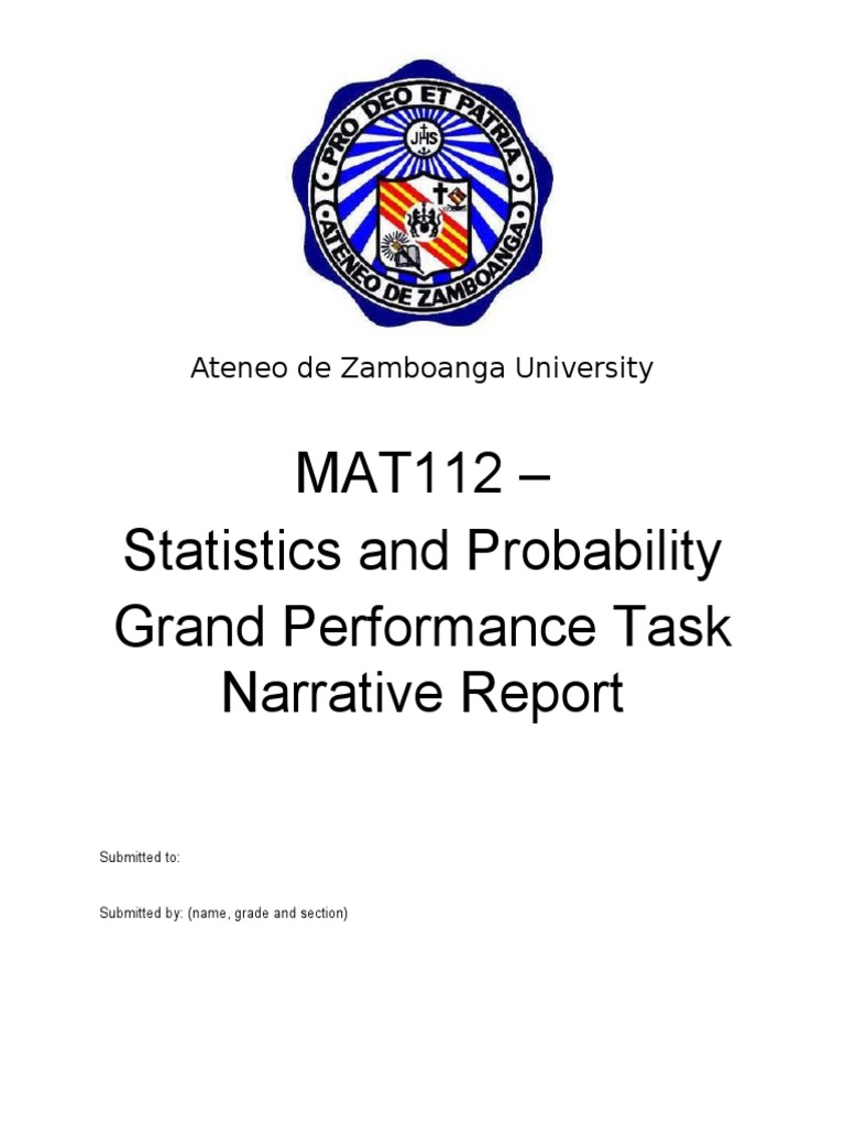 MAT112 Narrative Report Format | PDF