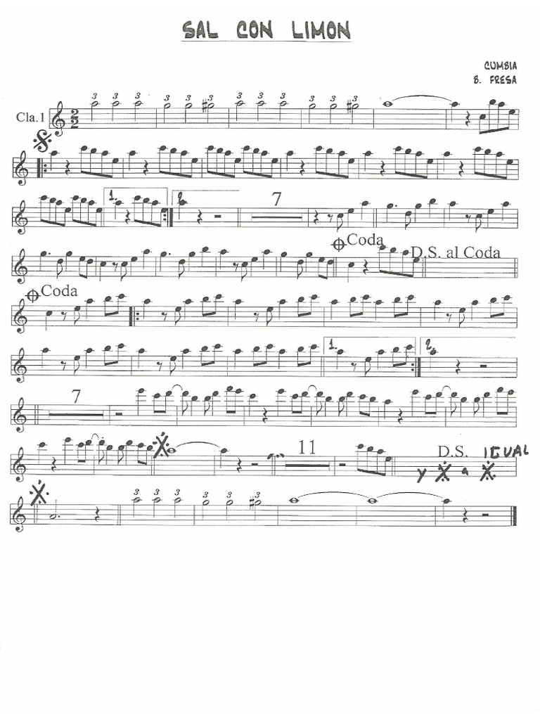 ''Sal Con Limon Cumbia PDF | PDF