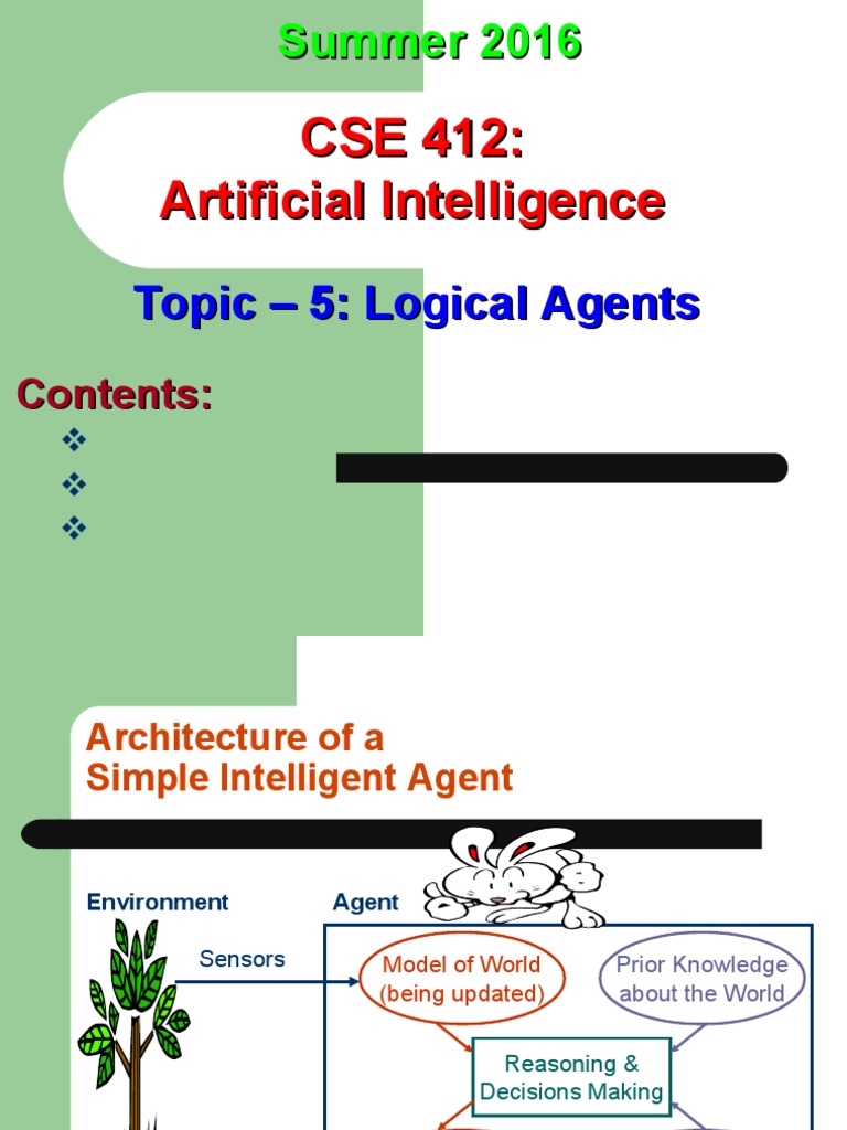 CSE 412: Artificial Intelligence | PDF | Logical Consequence | If And Only If