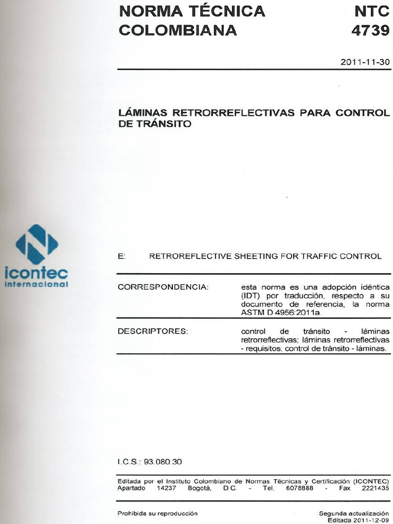 NTC 4739 - 2011 PDF | PDF