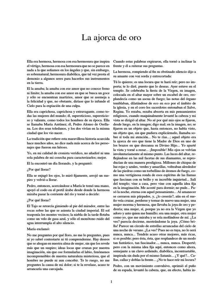 La Ajorca de Oro | PDF | María, madre de Jesús | Religión y creencia