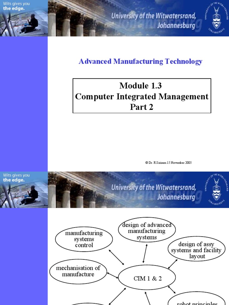 Computer Integrated Management: Advanced Manufacturing Technology | PDF | Automation | Computer ...