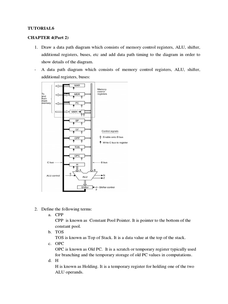 Tutorial6 CHAPTER 4 (Part 2) | PDF | Central Processing Unit | Computer Hardware