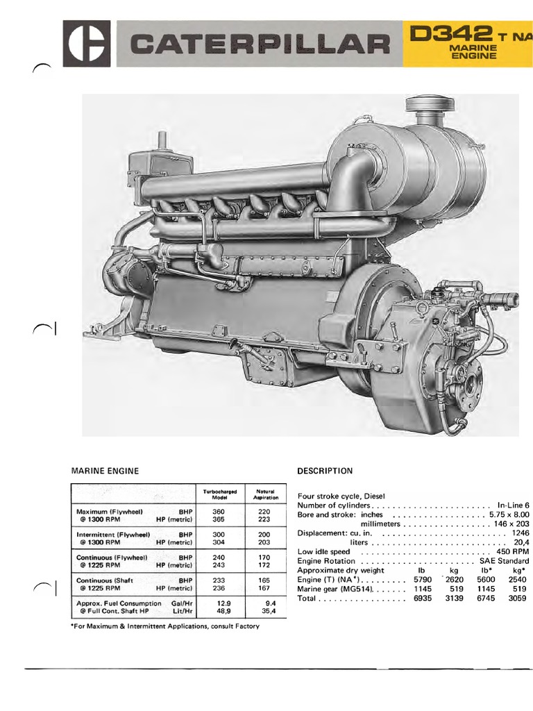Cat d342 Propulsion PDF | PDF