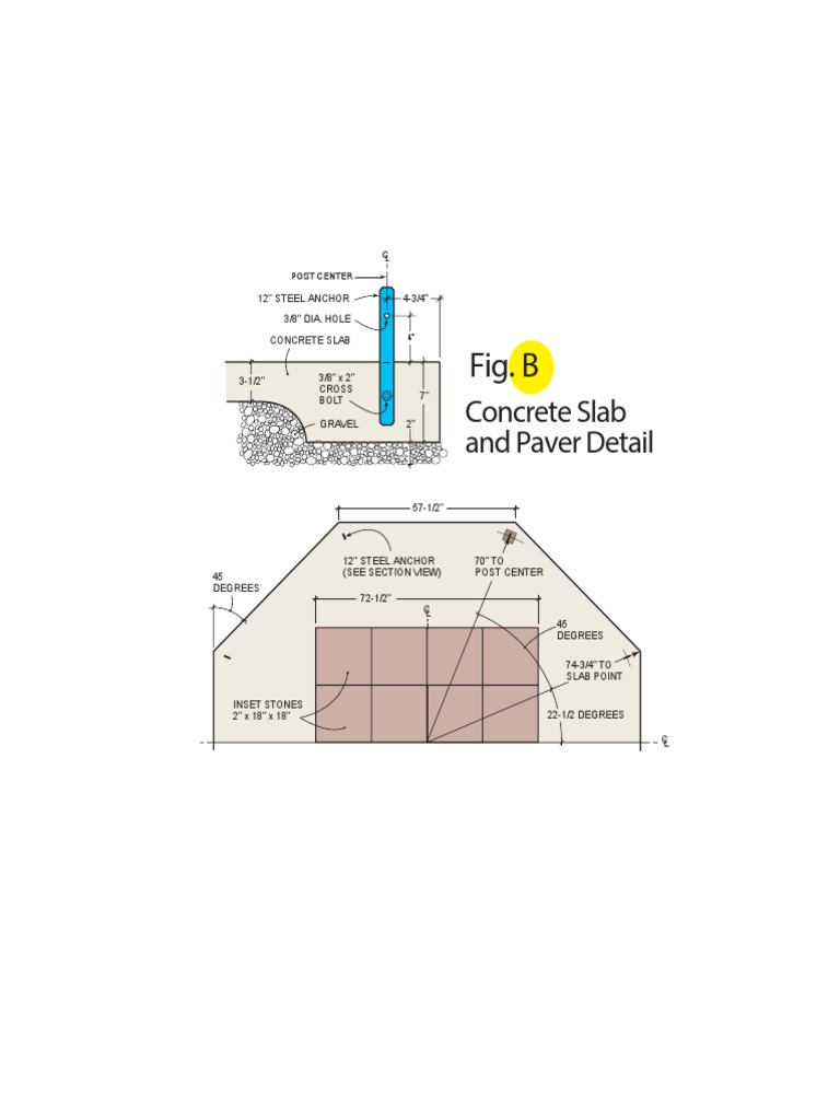 Fig. B: Concrete Slab and Paver Detail | PDF