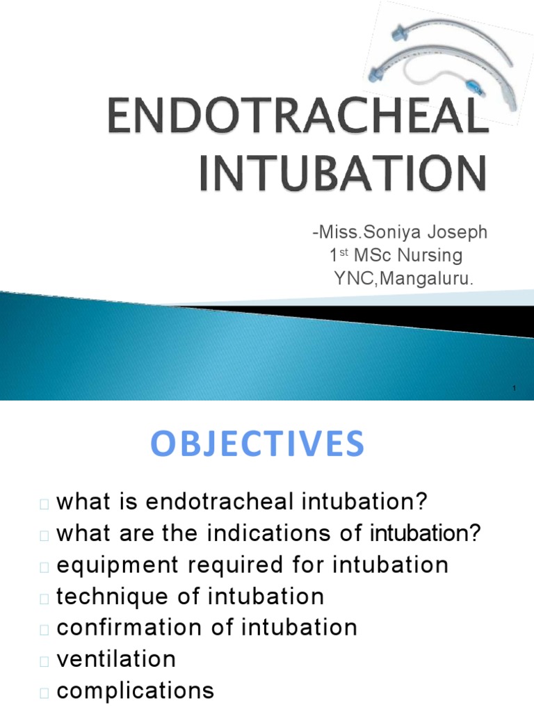 Indications and Procedure for Intubation | PDF | Anesthesia | Clinical ...
