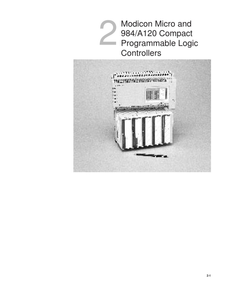 Modicon Micro and 984 - A120 Compact PLC (1998) | PDF | Programmable ...