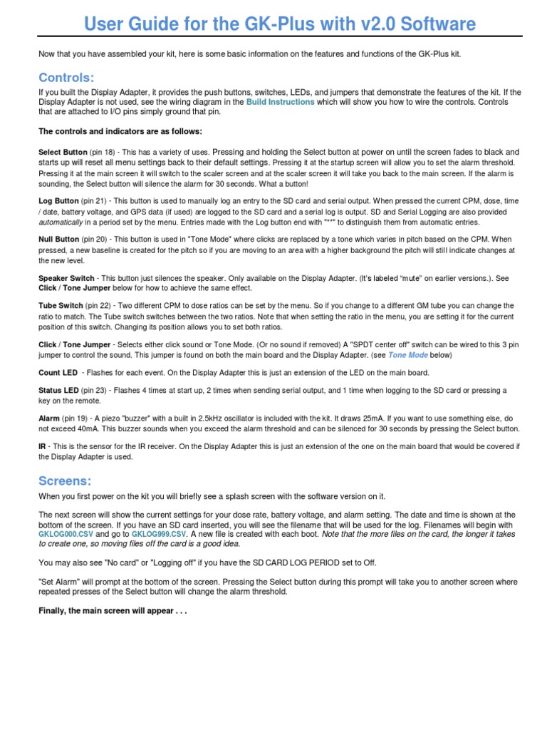 GK Plus User Guide v2.0 | PDF | Pitch (Music) | Manufactured Goods
