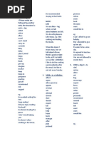 Verb Patterns List PDF | PDF | Verb