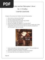 Stone Questions Chapters 1-5 For Spring | PDF | Harry Potter Universe ...