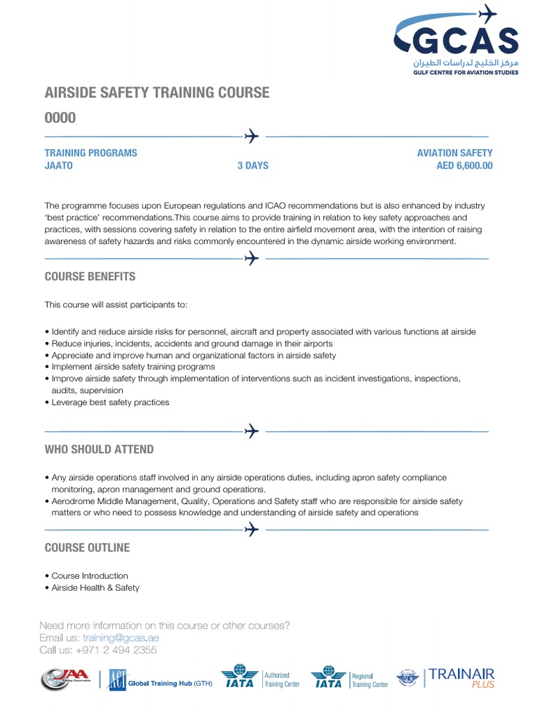 Airside Safety Training Course | PDF