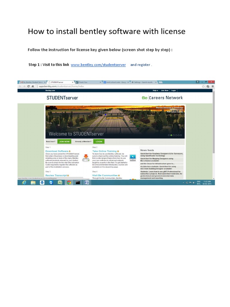 How To Install Bentley Software With License | PDF