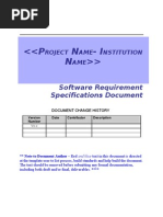 Software Documentation Template | PDF