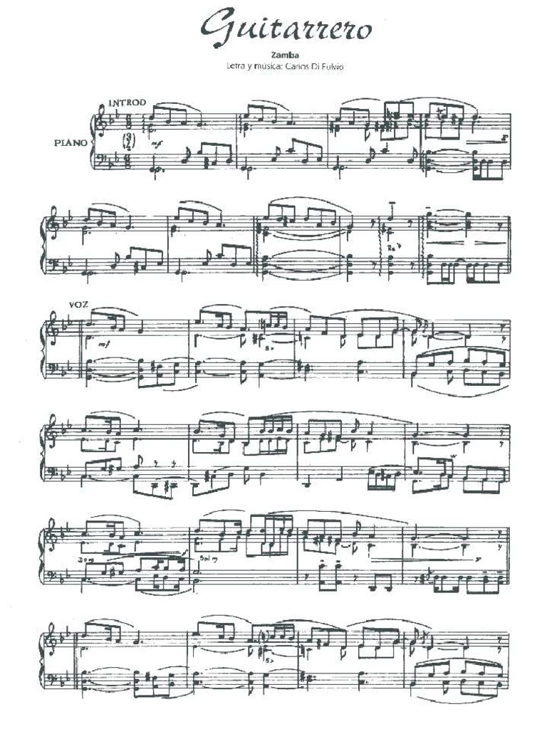 Guitarrero Piano | PDF