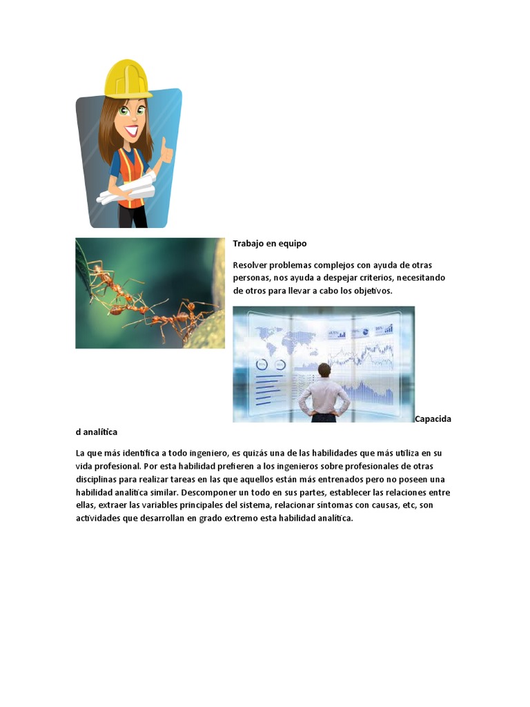 Habilidades Del Ingeniero Infografia | PDF | Ingeniería | Mente