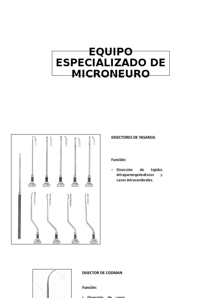 Equipo Especializado de Microneuro | PDF