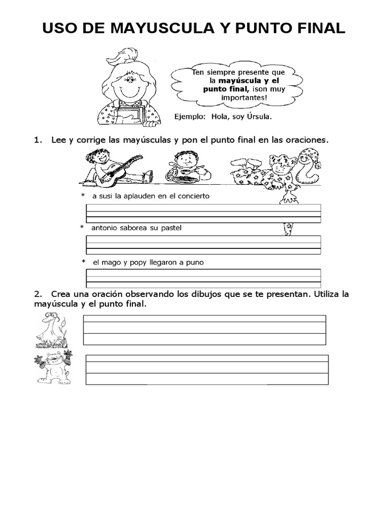 Uso de Mayuscula y Punto Final | PDF
