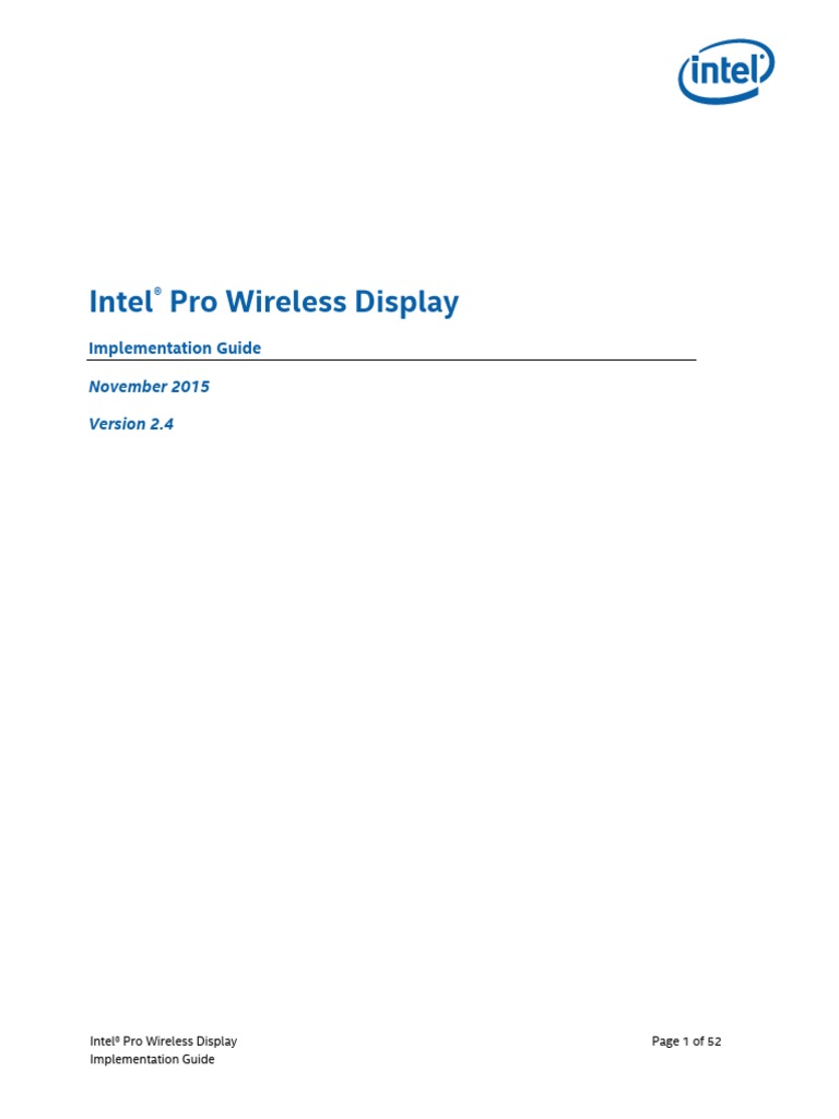 Enterprise Security Pro Wireless Display Guide | PDF | Wireless Lan ...