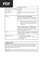 Esa Lesson Plan | PDF | Lesson Plan | Classroom