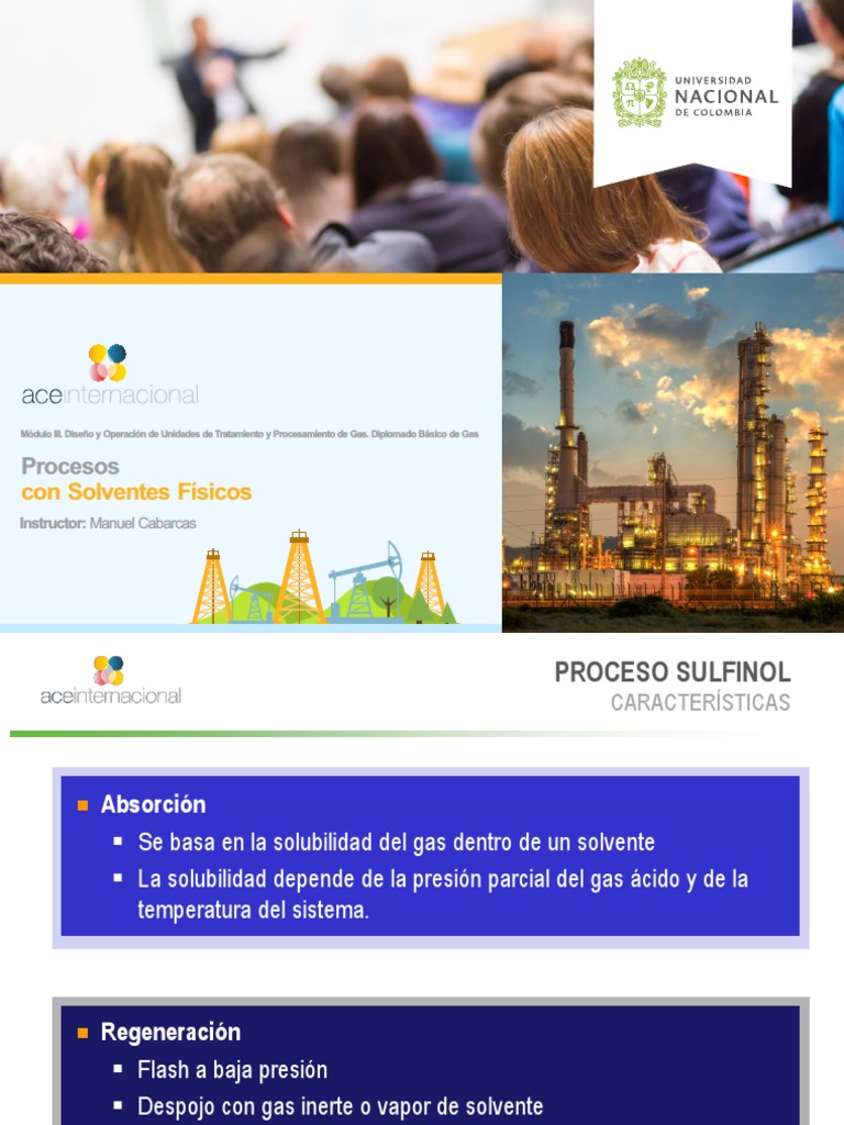 1.4 Endulzamiento Con Solventes Físicos | PDF | Gas natural | Solvente