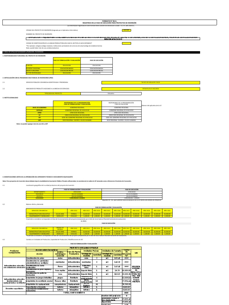 Formato 8-A Ie Chanen | Descargar gratis PDF | Valor presente neto ...