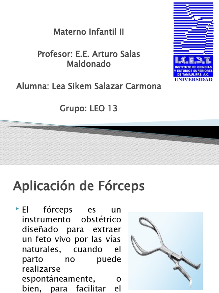 Aplicacion de Forceps | PDF | Salud y bienestar