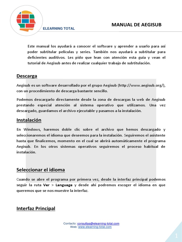 Manual de Aegisub | PDF | Archivo de computadora | Programa de computadora