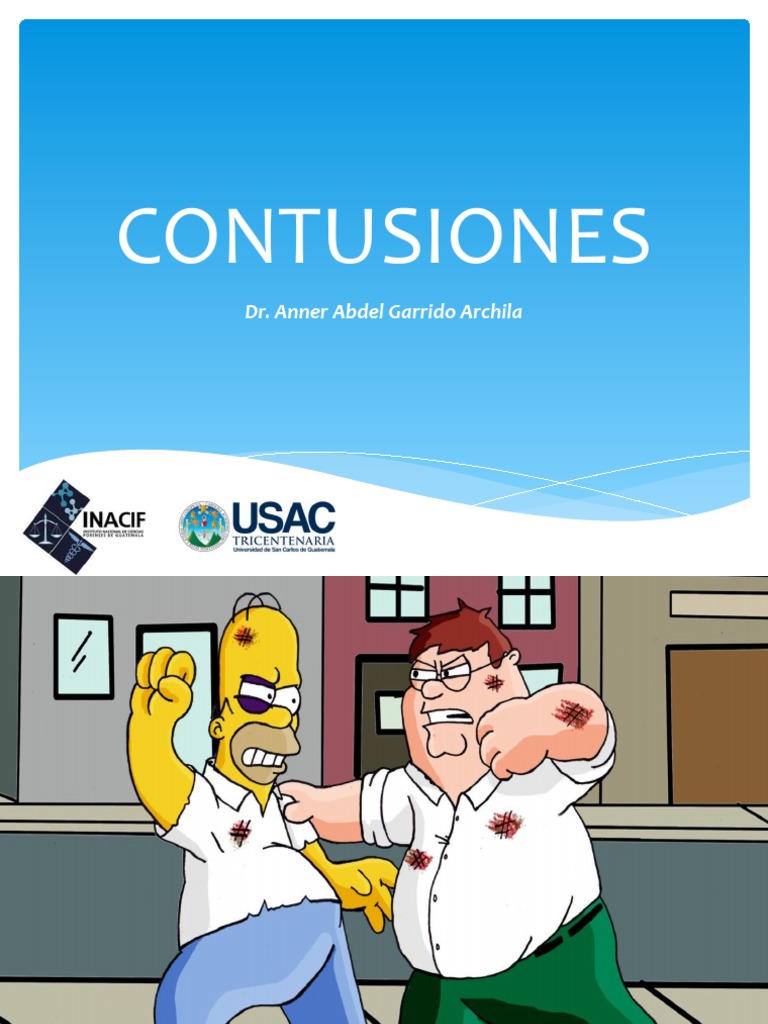 Contusiones: Tipos y Aspectos Forenses | PDF | Sangre | Herida
