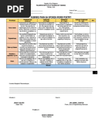 Filipino Reporting Rubric | PDF