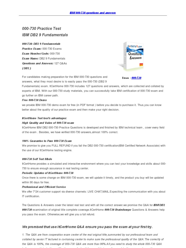 Db2 Sample Test | PDF | Databases | Test (Assessment)