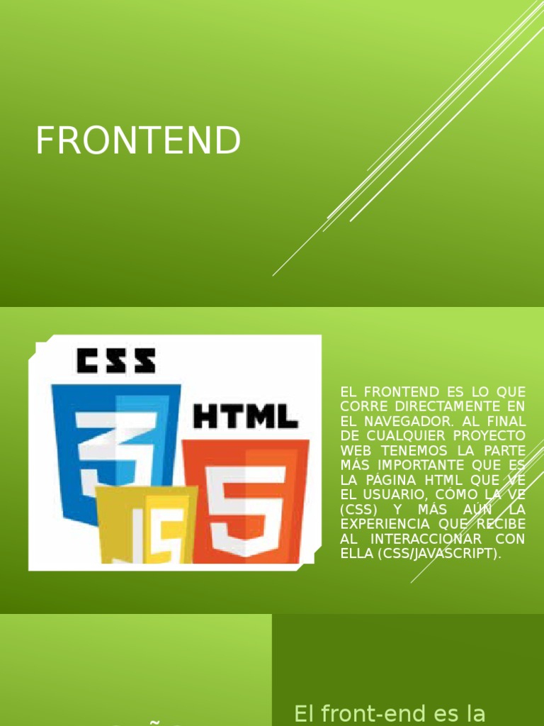 Frontend - Backend | PDF