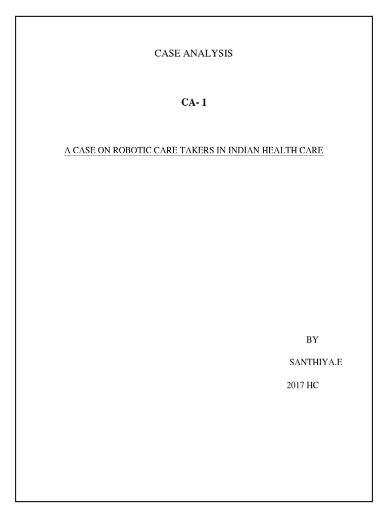 Case Ca 1 | PDF | Health Care | Nursing