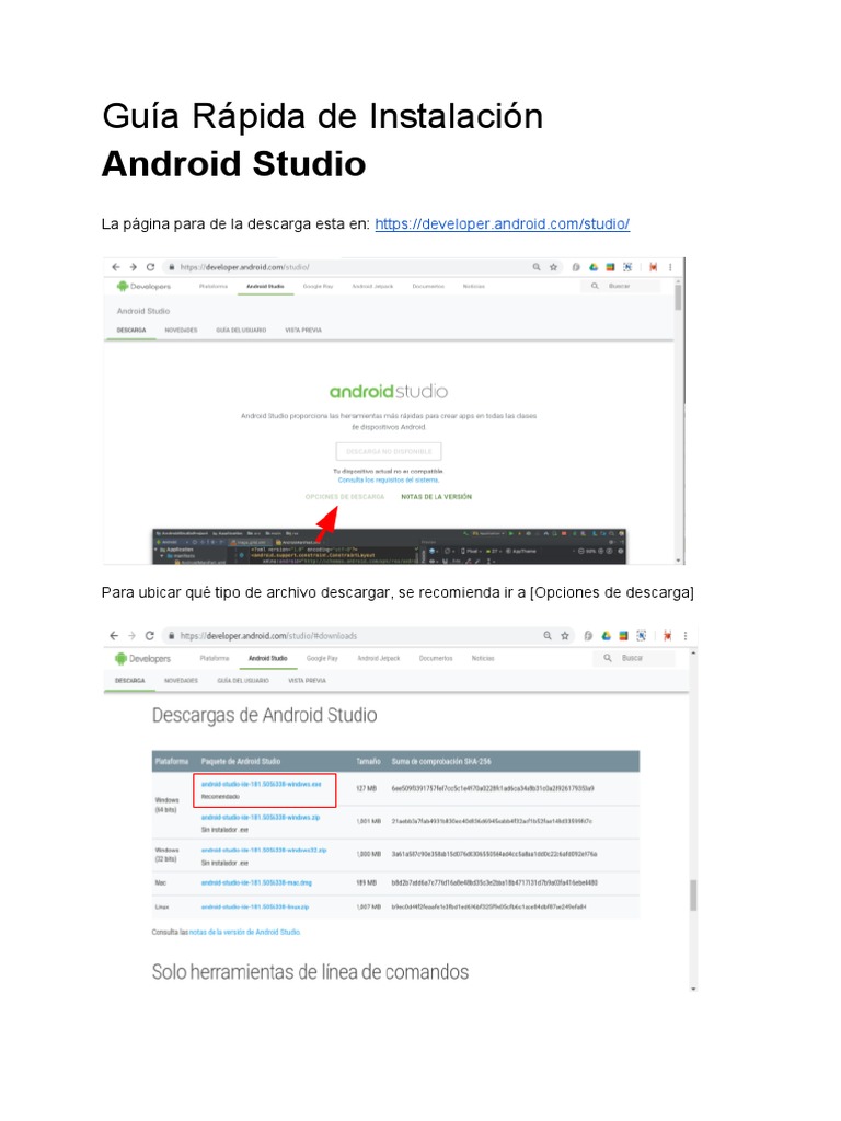 A01 - Instalación AndroidStudio | PDF | Negocios | Informática
