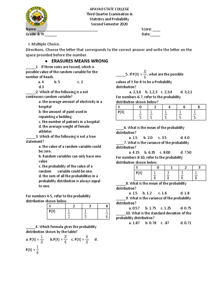 Erasures Means Wrong | PDF | Confidence Interval | Sample Size ...