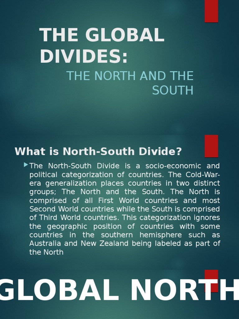 North and South Divide | PDF | North–South Divide | Third World