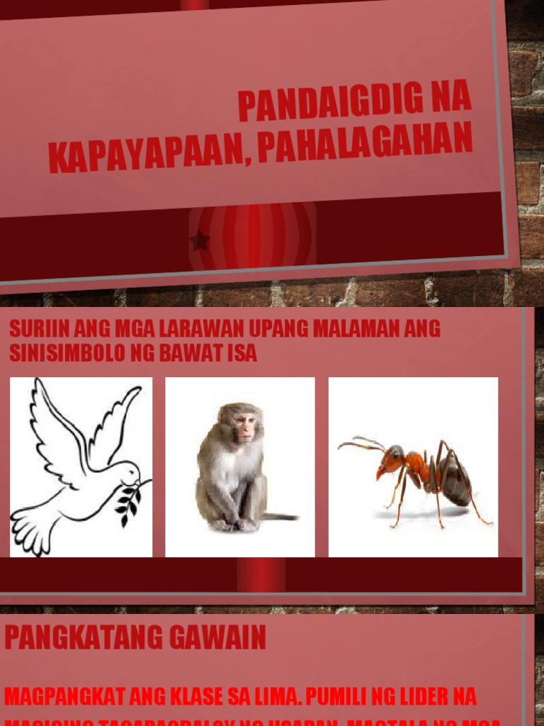 Pandaigdig Na Kapayapaan - Pahalagahan | PDF