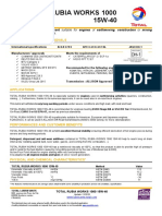 Rubia TIR 7400 15W-40 Data Sheet | PDF | Motor Oil