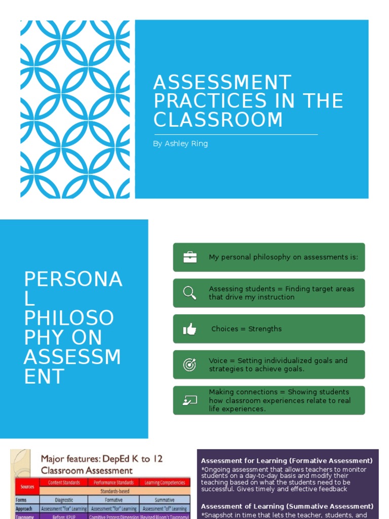Classroom Assessment Practices Guide | PDF | Educational Assessment ...