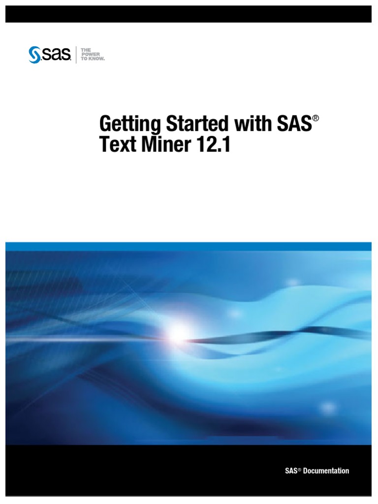 Getting Started With SAS Text Miner | PDF | Sas (Software) | Library (Computing)