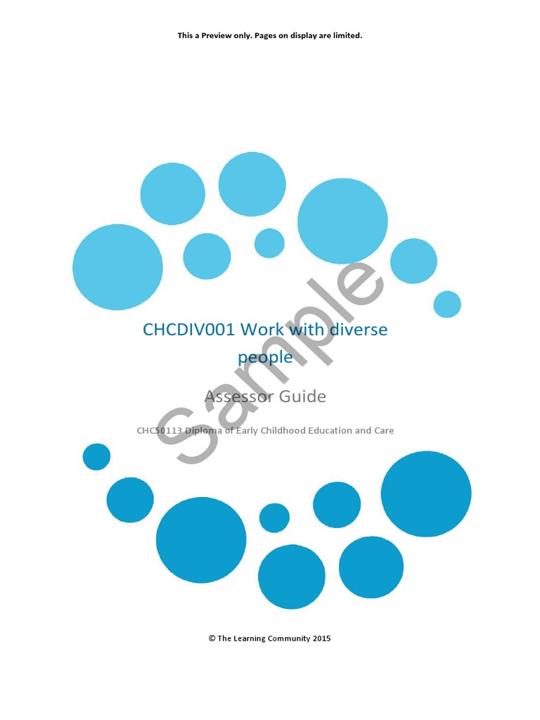CHCDIV001 Assessor Guide Dip Sample | PDF | Educational Assessment ...