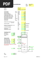 Vessel Sizing Spreadsheet | PDF | Drop (Liquid) | Pressure