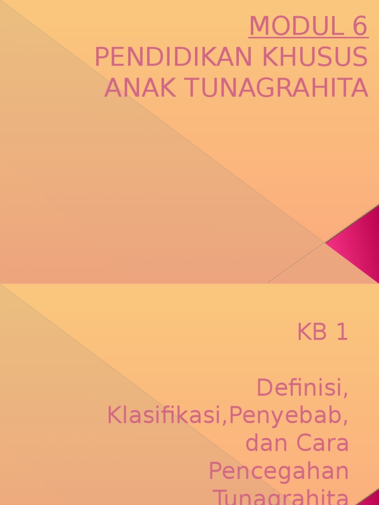 Modul 6 KB 1 - Pengantar Pendidikan ABK | PDF