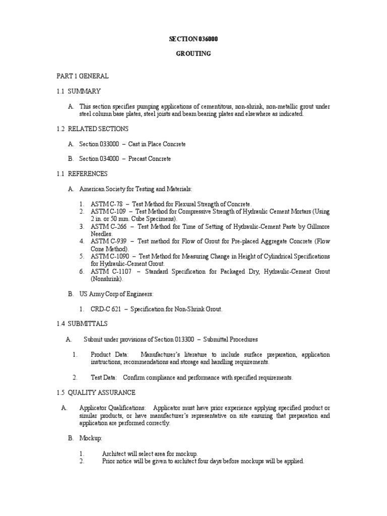 US CORPS of Engineer CRD-C-621 | PDF | Specification (Technical ...