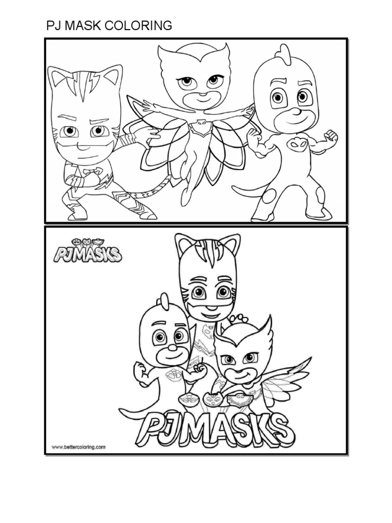 PJMask Coloring Book For Kids | PDF