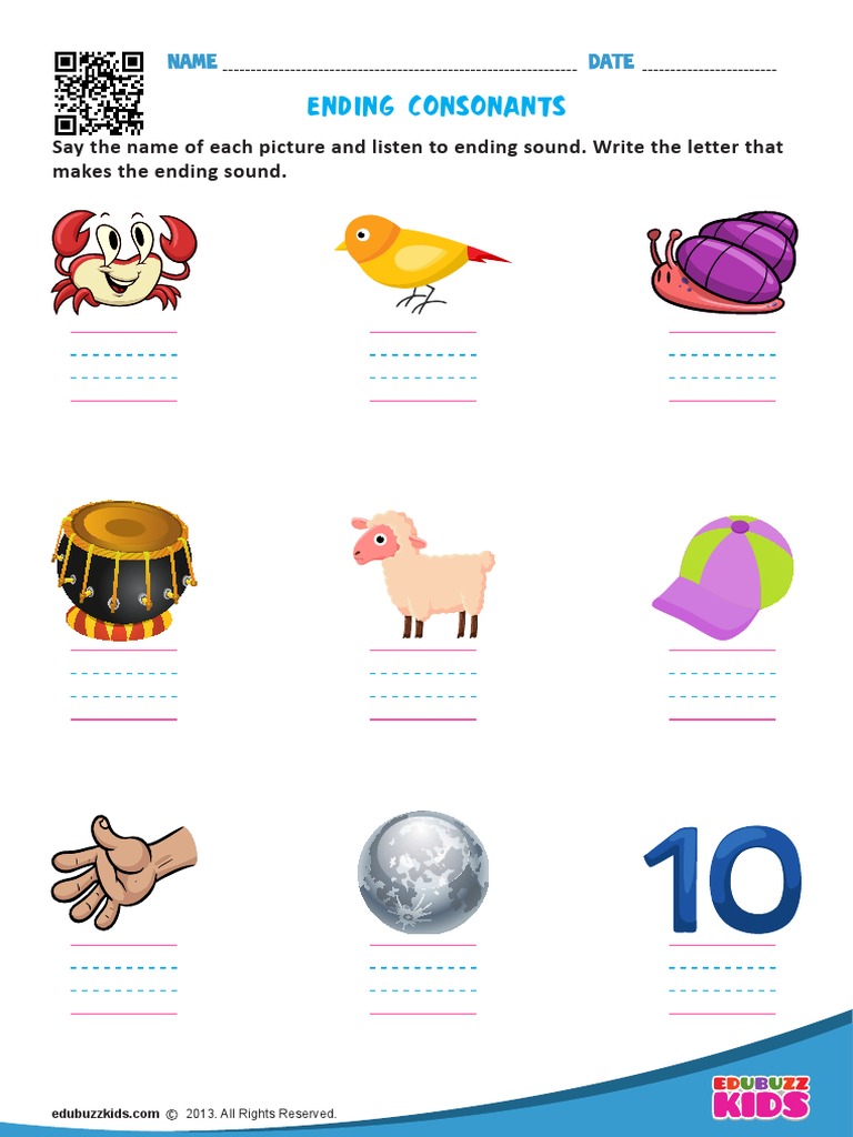 3 Ending-Consonants | PDF