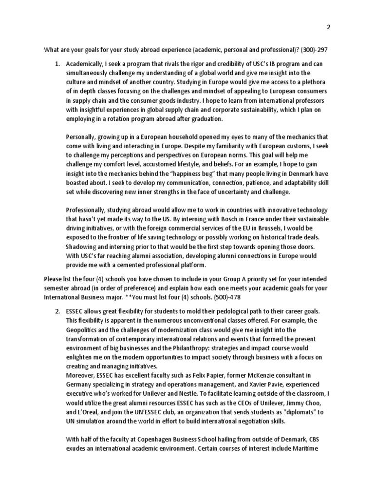 Key Insight 3 Artifact B Ib Application | PDF | International Student ...