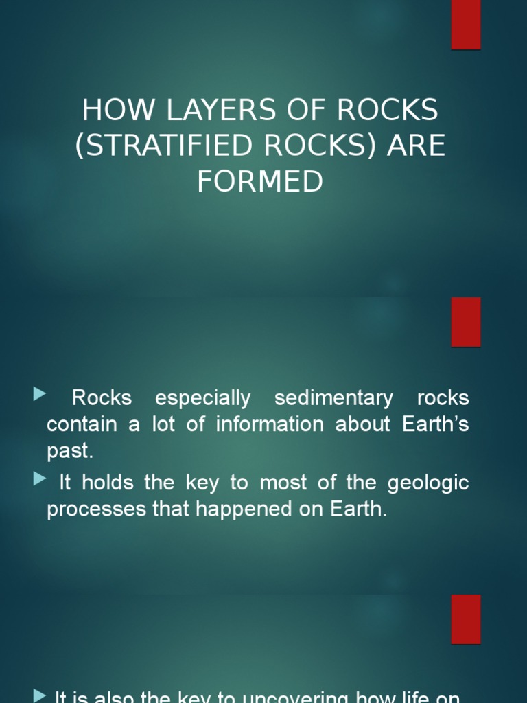 Formation of Stratified Rock Layers | PDF | Science & Mathematics