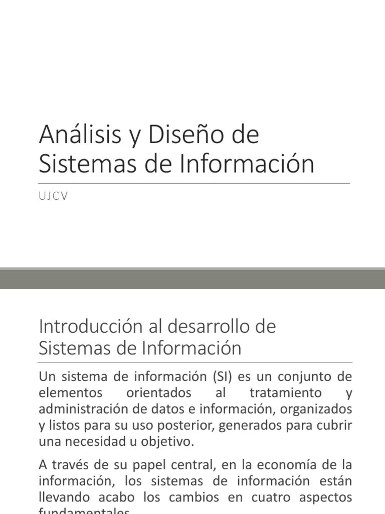 Introducción Al Desarrollo de Sistemas de Información | PDF | Sistema ...