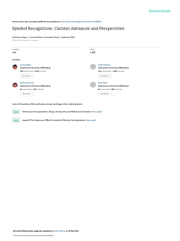 Symbol - Recognition - Current - Advances - and - Perspective in AI ...