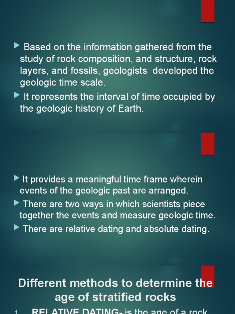 Relative vs Absolute Dating Methods | PDF | Rock (Geology) | Geology